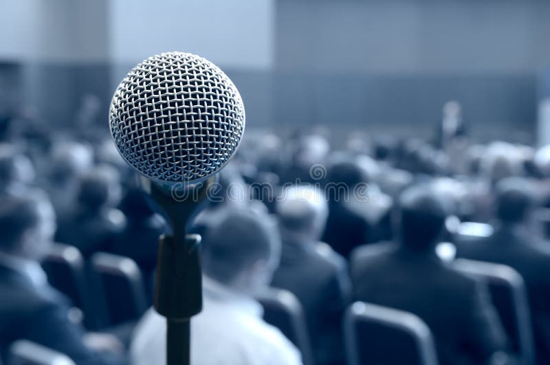 Conference Room Microphone. Stock Photo - Image of conference, people ...