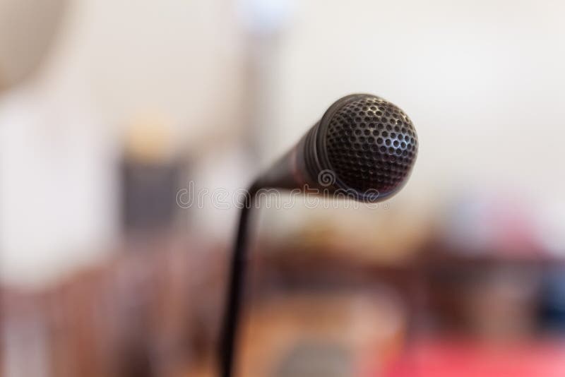 Microphone stock image. Image of lecture, dirty, audio - 69475343