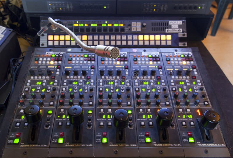 Microphone on the Control Panel Stock Photo - Image of readout ...