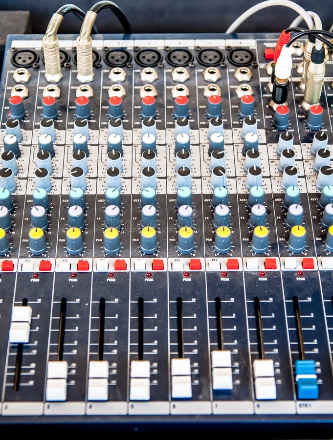 Microphone control panel stock photo. Image of communication - 30791734