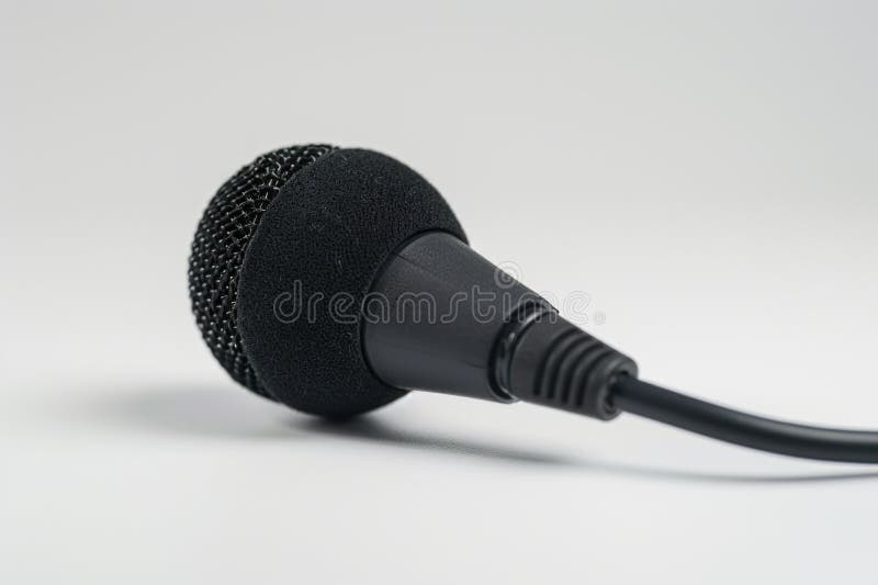 Microphone with cord stock image. Image of concert, communication ...