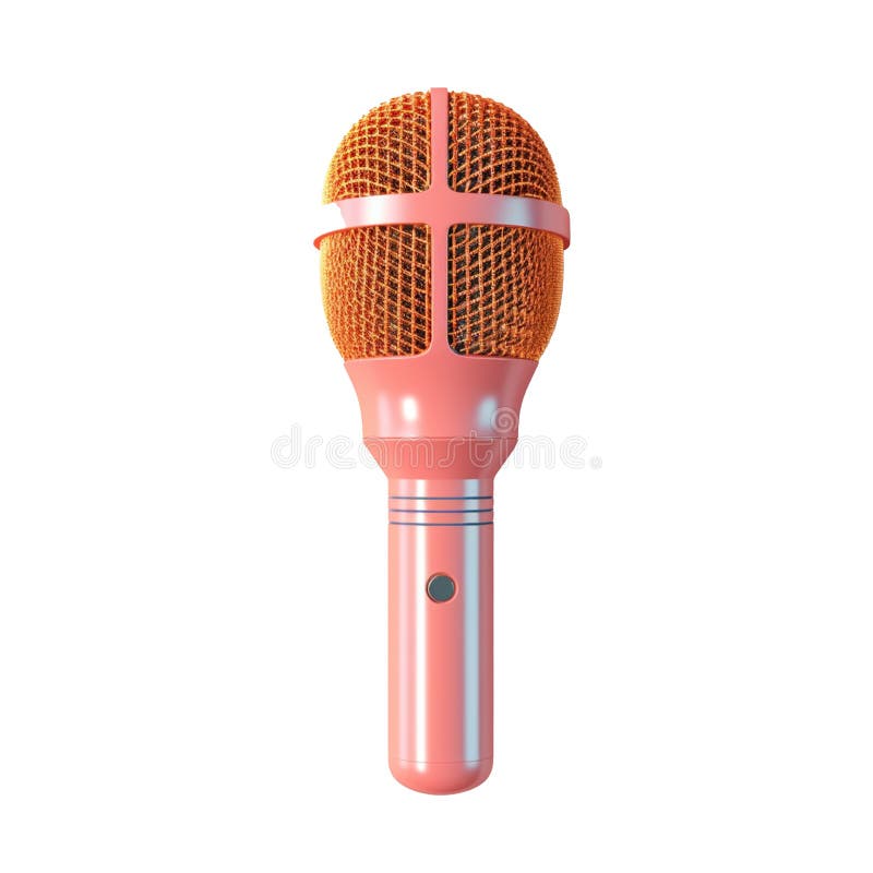 Microphone in 3D Style Trending Color Palette with Generative AI Stock ...