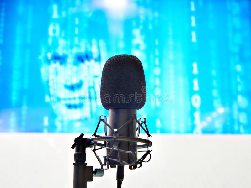 Microphone of Digital Conference System Stock Photo - Image of room ...