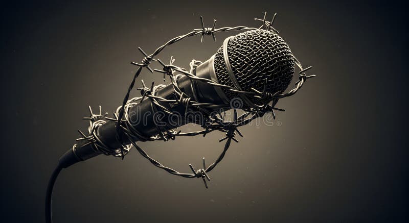 Silenced Voice stock illustration. Illustration of oppression - 378810673