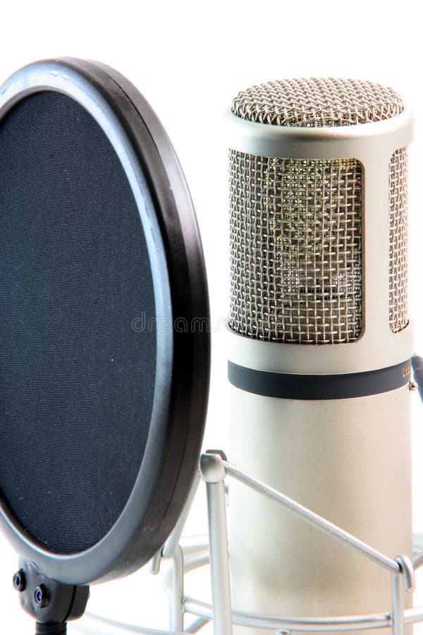 Recording Microphone Filter Stock Photo - Image of object, white: 3560008