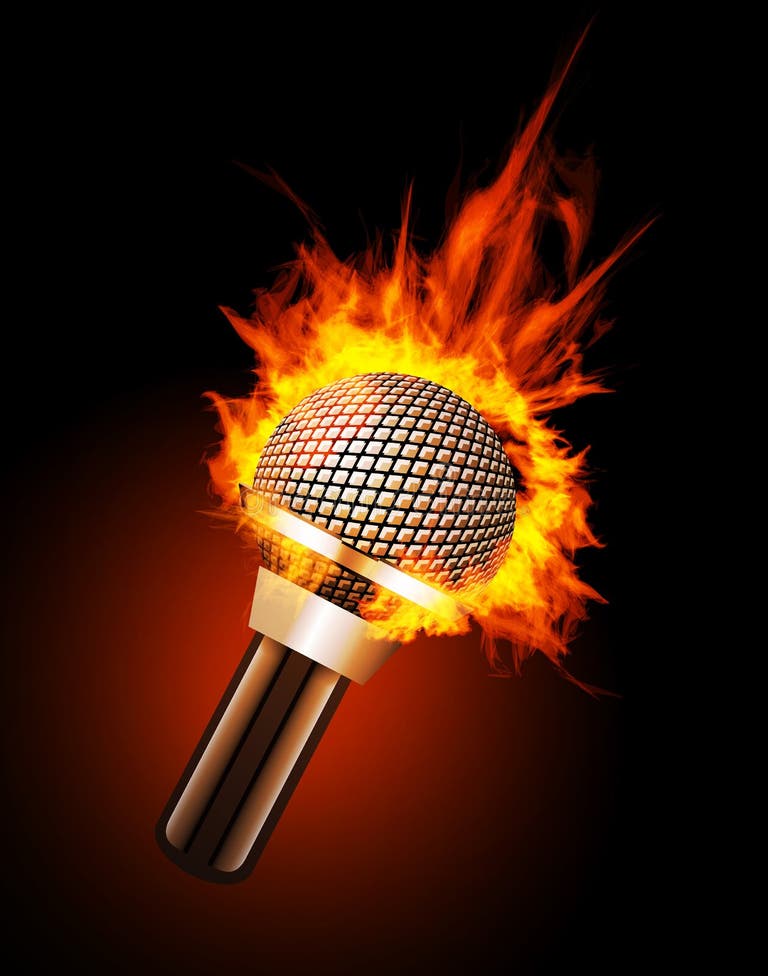 Microphone Fire Stock Illustrations – 2,333 Microphone Fire Stock ...