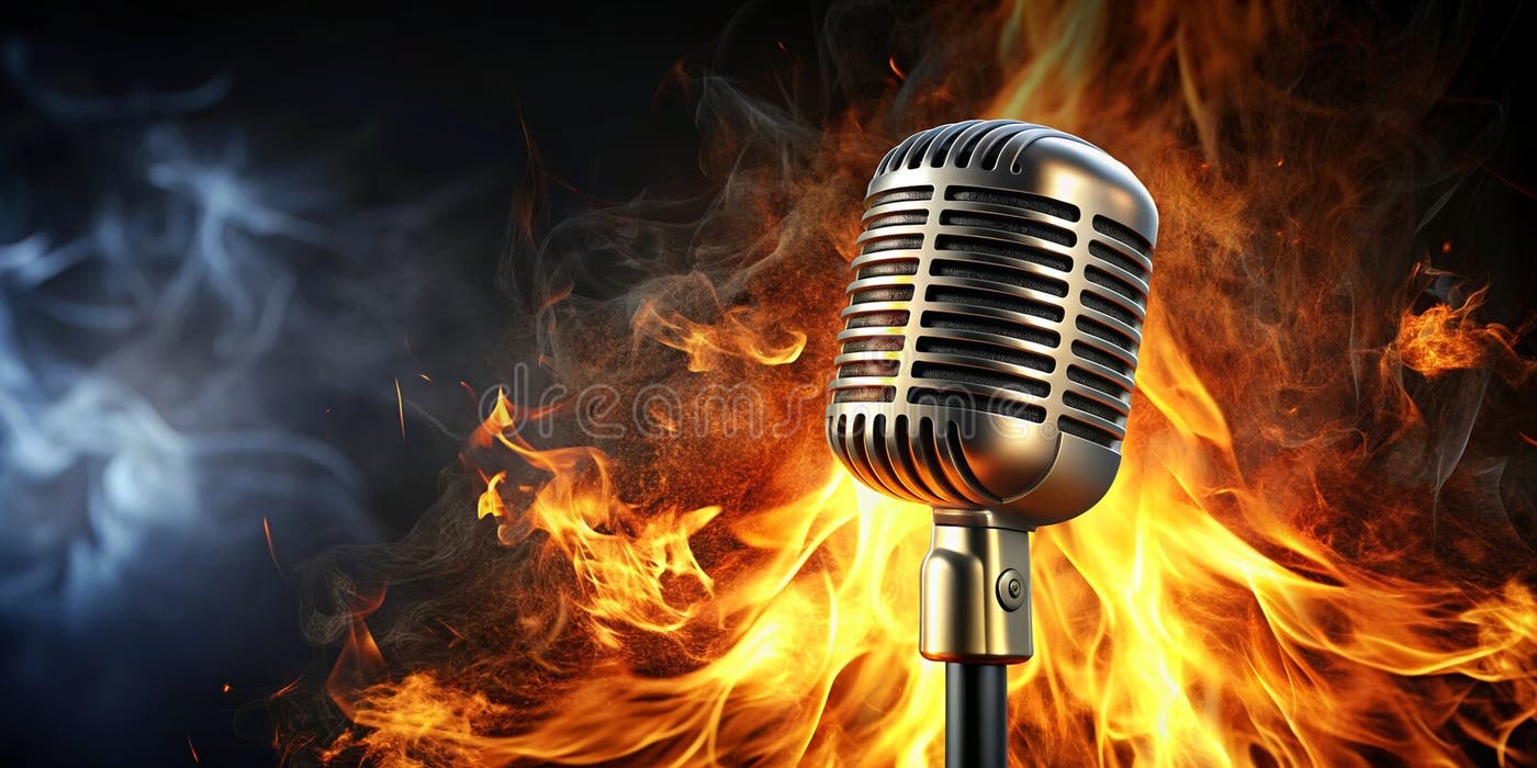 Microphone Fire Stock Illustrations – 2,305 Microphone Fire Stock ...