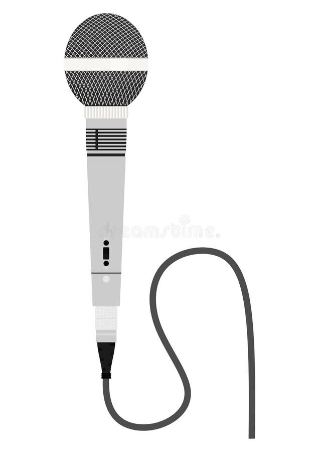 Microphone. Flat vector stock vector. Illustration of amplify - 89263661