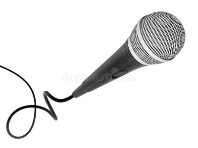 Microphone flying stock image. Image of microphone, music - 3294801