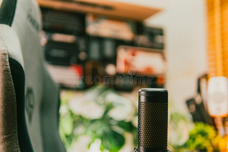 Modern Cinematic Desk Setup with Triple Monitor, Gaming Chair, Ambient ...