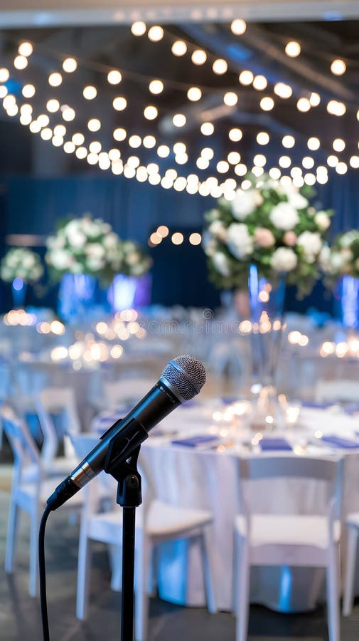 Microphone Foregrounds an Inviting Event Space with Ambient Lighting ...