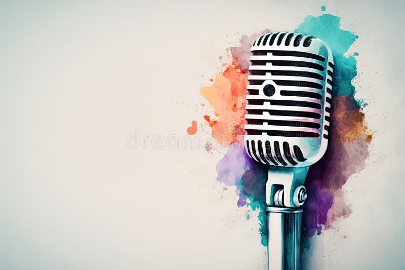 Watercolor Mic Stock Illustrations – 146 Watercolor Mic Stock ...