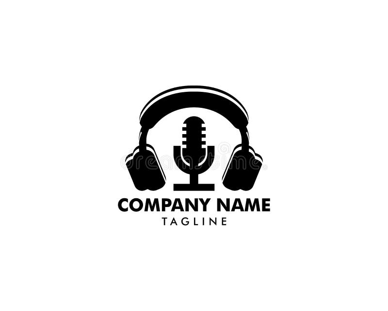 Microphone Headphone Logo Vector Stock Vector - Illustration of ...