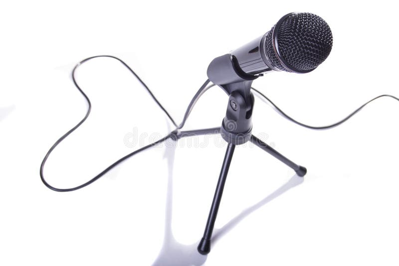Press Conference Microphones Stock Photo - Image of recording ...