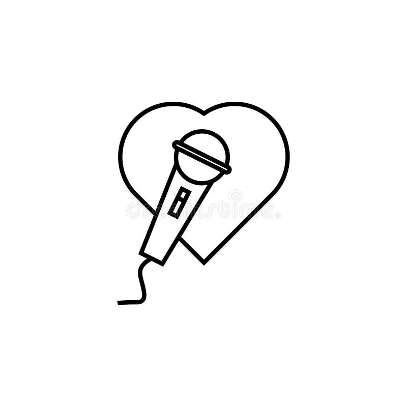 Heart Microphone Stock Illustrations – 2,431 Heart Microphone Stock ...