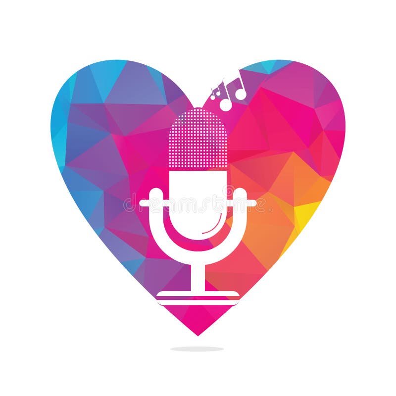 Microphone Heart Stock Illustrations – 4,968 Microphone Heart Stock ...