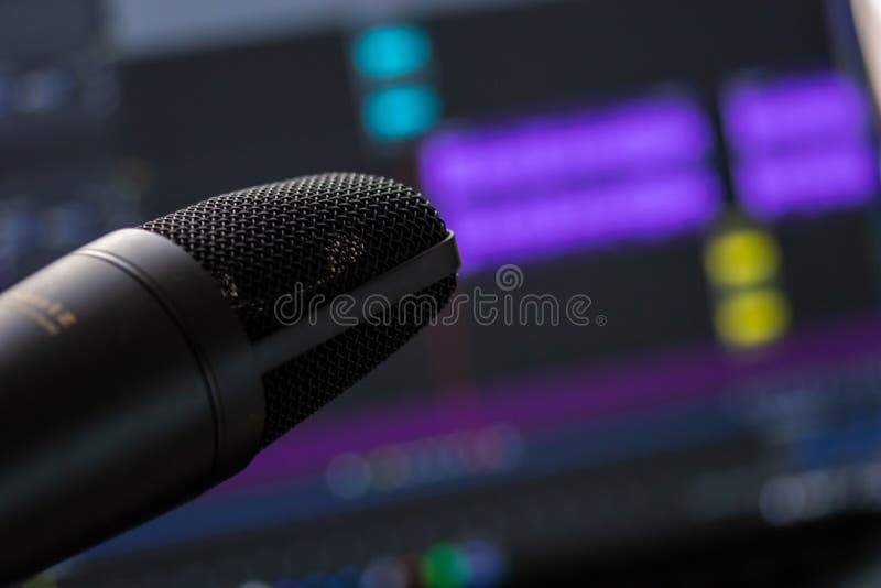 Microphone for Home Live Streaming Session. Tools for Podcast, Webinar ...