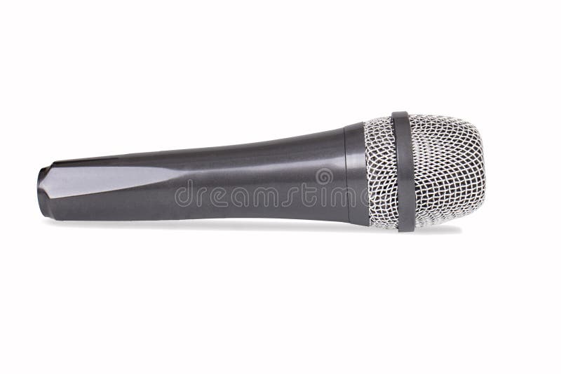Horizontal Microphone on Music Stage Stock Image - Image of broadcast ...