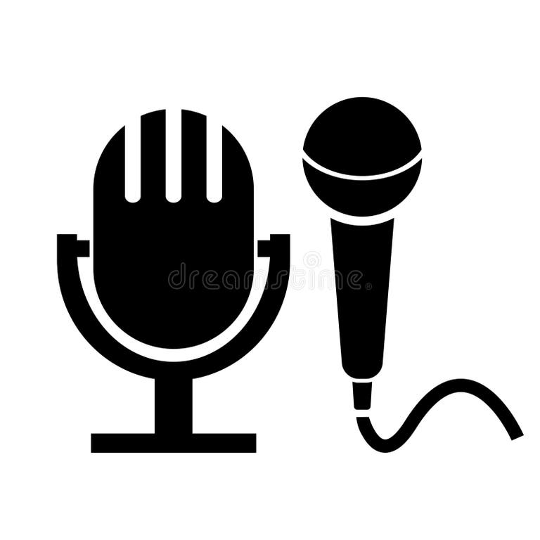 Microphone Drawing Stock Illustrations – 17,464 Microphone Drawing ...
