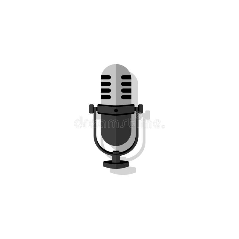 Microphone Icon Black-gray with Shadow. Game. Studio. Vector EPS10 ...