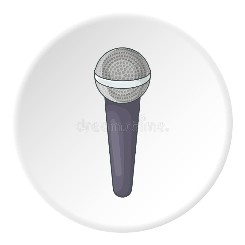 Microphone Icon, Cartoon Style Stock Vector - Illustration of equipment ...