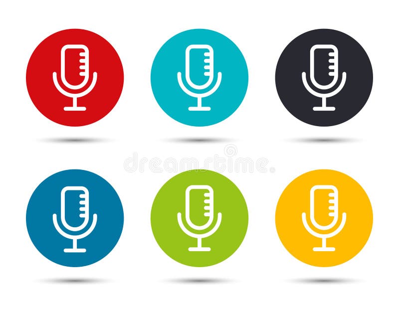 Round Microphone Stock Illustrations – 4,520 Round Microphone Stock ...