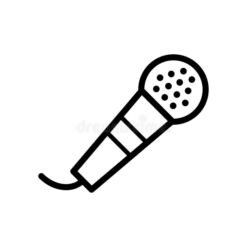 Microphone Icon Flat Vector Template Design Trendy Stock Vector ...