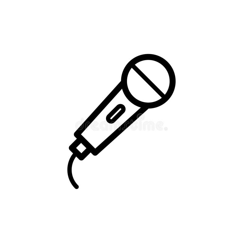 Microphone Icon Flat Vector Template Design Trendy Stock Vector ...