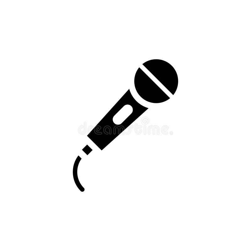 Microphone Icon Flat Vector Template Design Trendy Stock Vector ...