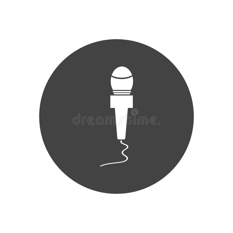 Microphone Icon Graphic Design Template Illustration Vector Stock ...