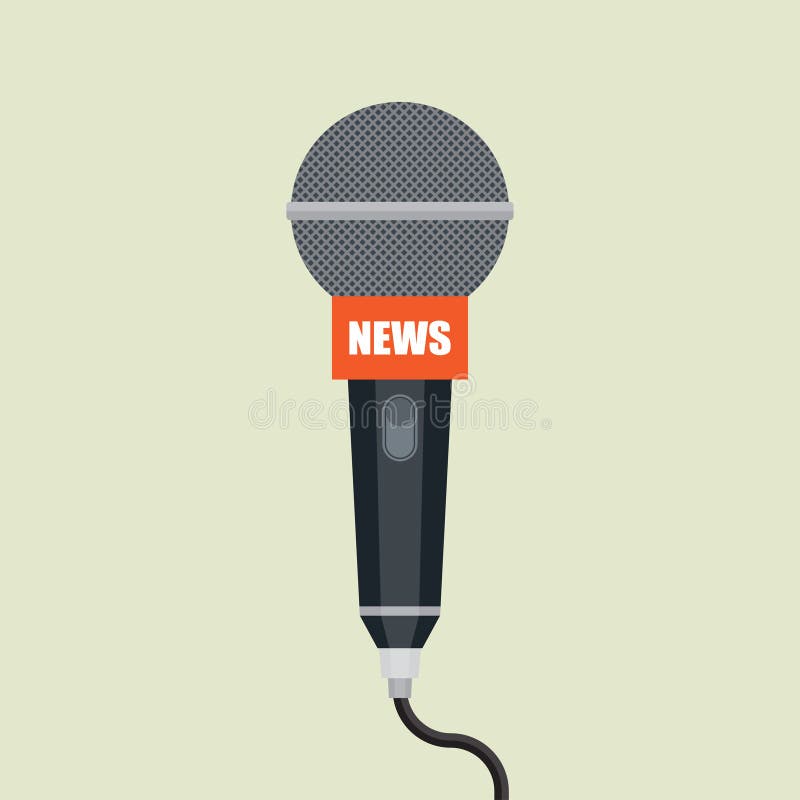 Microphone icon. Interview stock vector. Illustration of comment ...