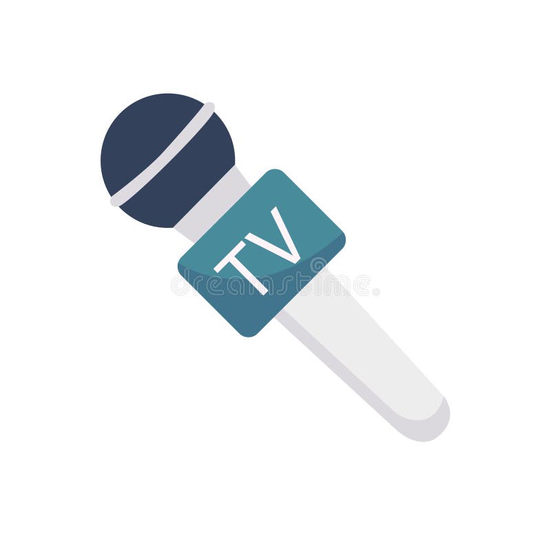 Microphone Icon for Interview, Vector Illustration Stock Vector ...