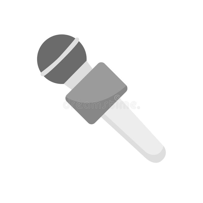Microphone Icon for Interview, Vector Illustration Stock Vector ...