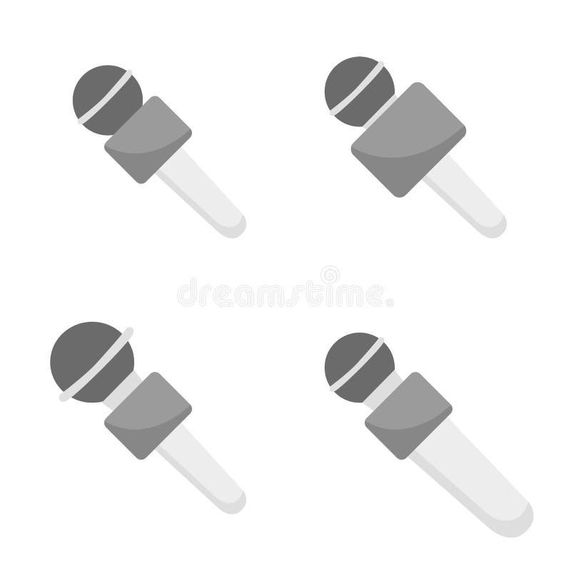 Microphone Icon for Interview, Vector Illustration Stock Vector ...