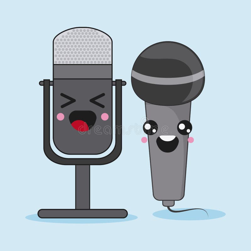 Kawaii Microphone Stock Illustrations – 1,112 Kawaii Microphone Stock ...