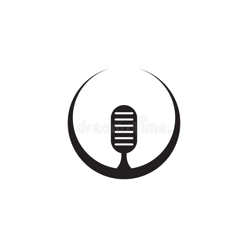 Microphone Mic Icon Logo Design Vector Illustration Template Stock ...