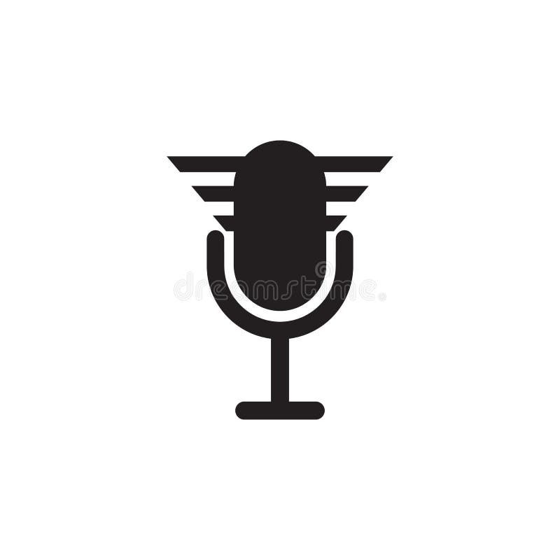 Microphone Mic Icon Logo Design Vector Illustration Template Stock ...