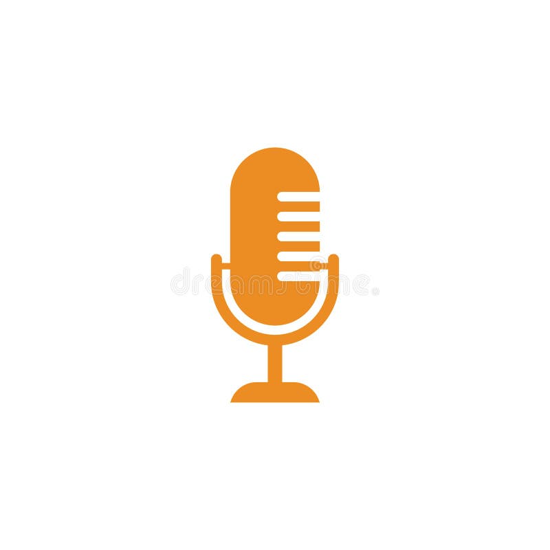 Microphone Icon Logo Vector Template Stock Vector - Illustration of ...