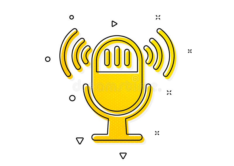 Microphone Yellow Circle Icon Stock Illustrations – 357 Microphone ...