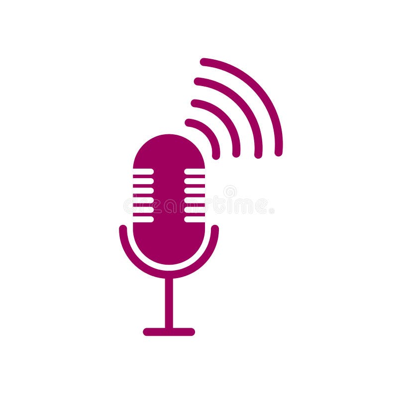 Microphone Icon. Music Stage. Concept Graphic Design Element. Vector ...