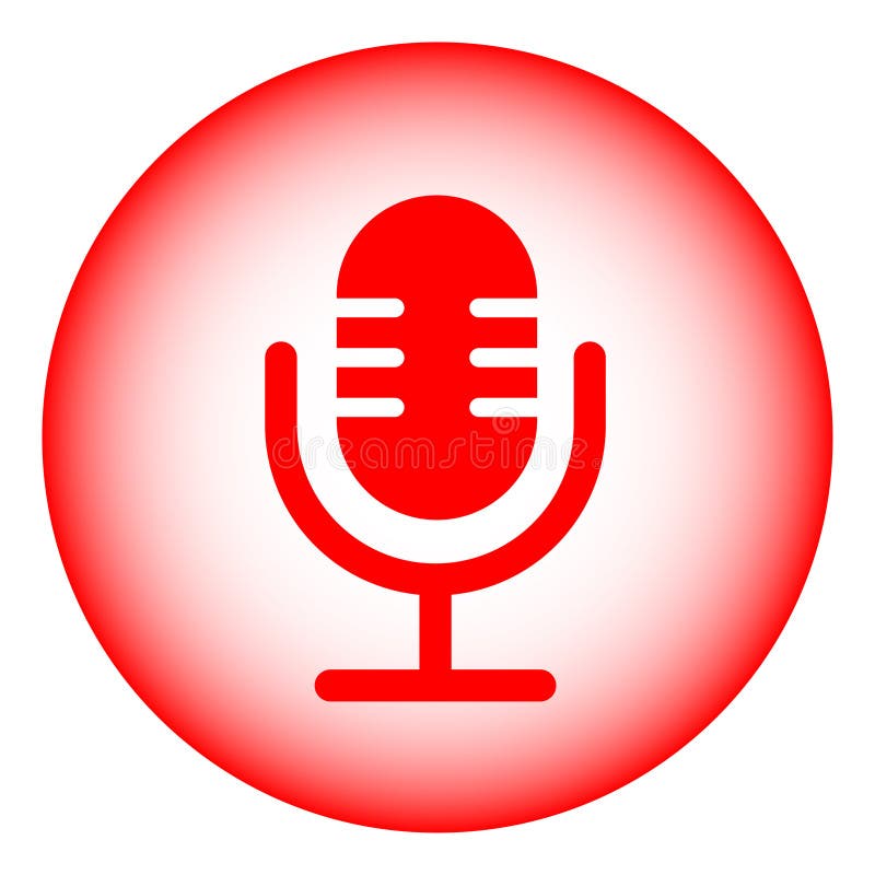Microphone Icon. Record Symbol Stock Vector - Illustration of karaoke ...