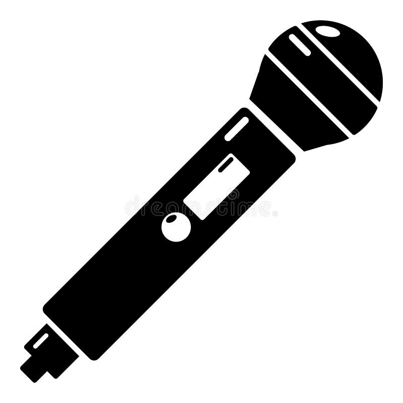 Microphone Icon , Simple Style Stock Vector - Illustration of ...