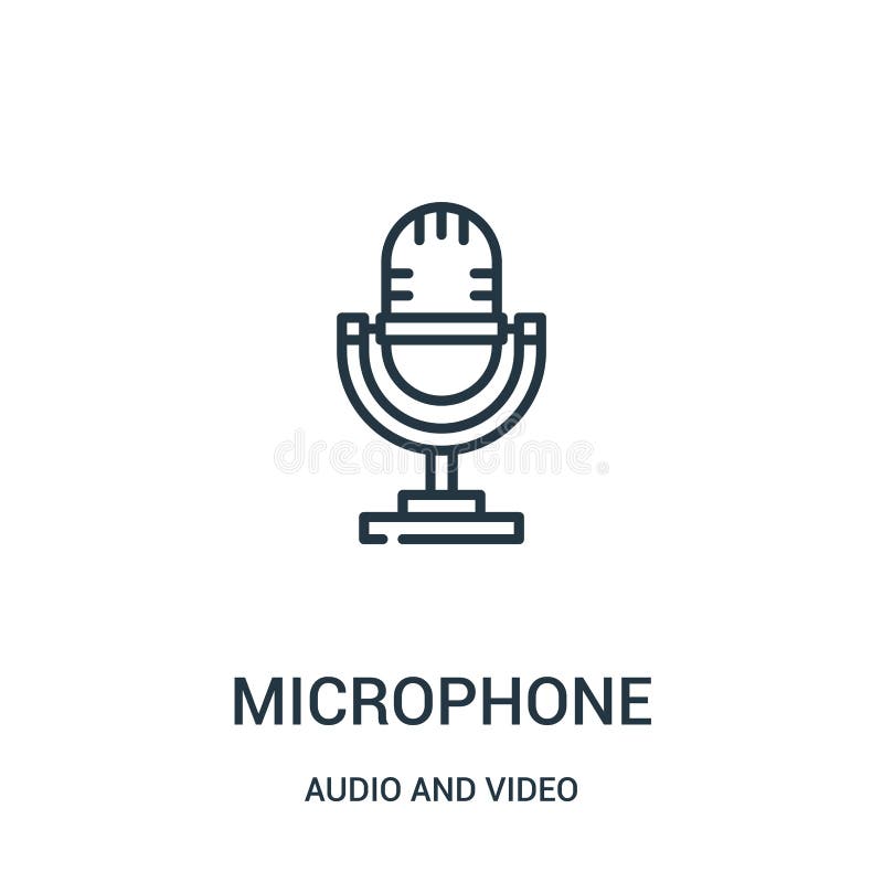 Microphone Icon Outline Stock Illustrations – 42,925 Microphone Icon ...
