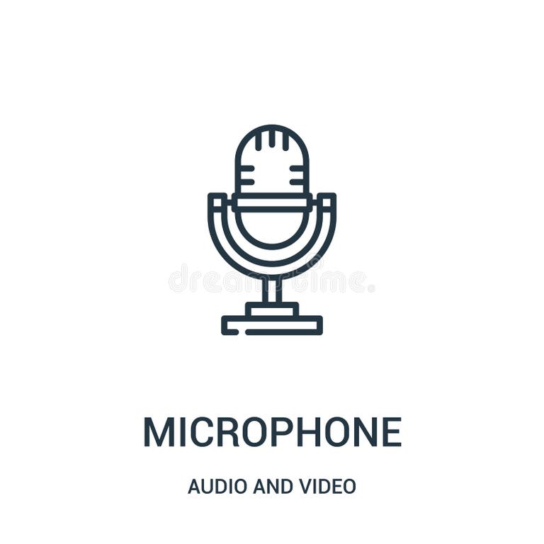 Outline Microphone Stock Illustrations – 46,782 Outline Microphone ...