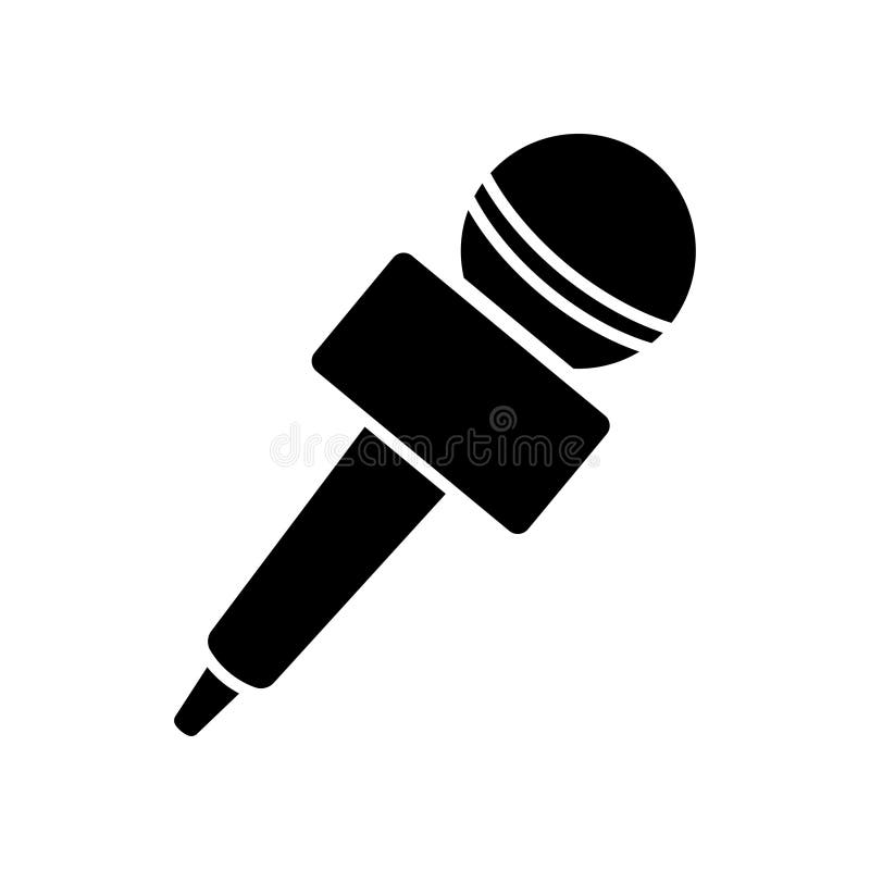 Microphone Icon Vector Design Template Basic RGB Stock Illustration ...