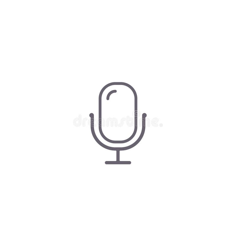 Microphone Icon Vector Flat Design, Mic Sign Stock Vector ...
