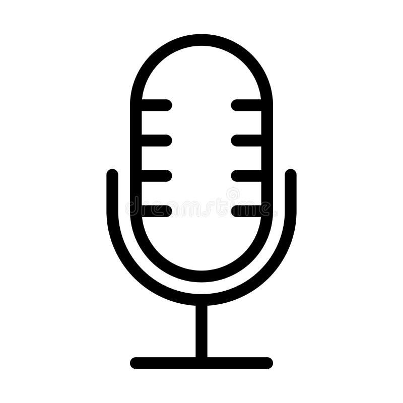 Microphone Icon Vector Illustration for Graphic Design, Logo, Web Site ...