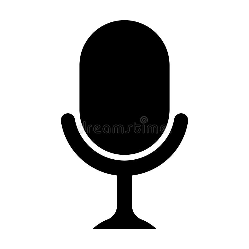 Microphone icon stock vector. Illustration of vector - 274231708