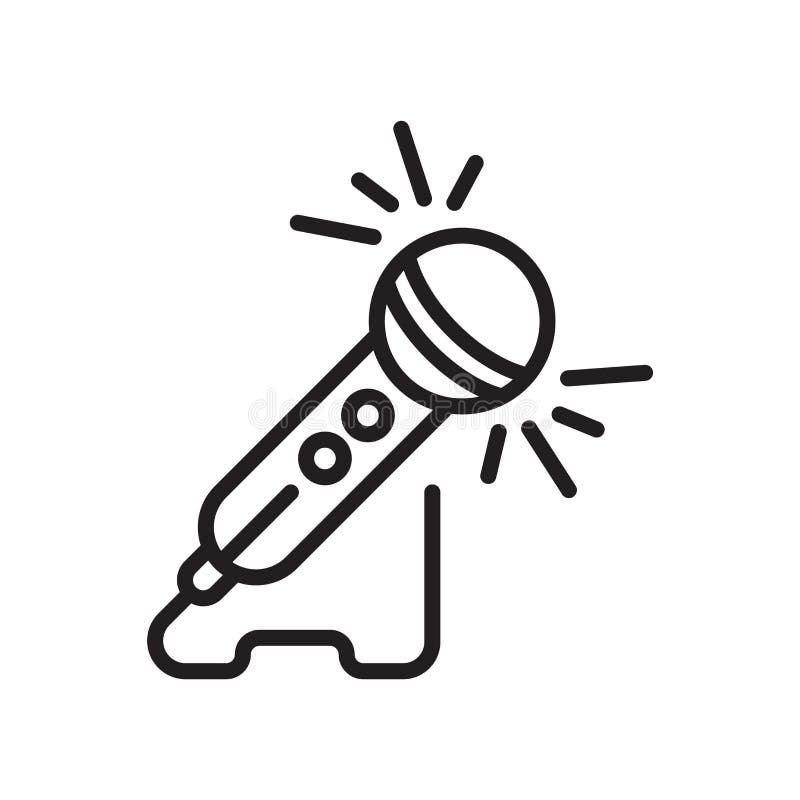 Concert Icon Vector Sign and Symbol Isolated on White Background Stock ...