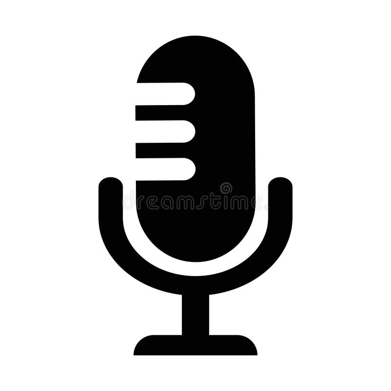 Microphone Icon. Vector Recorder Symbol. Microphone Shape Stock Vector ...